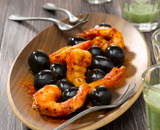 Recette Gambas Cameron à la plancha, confiture de tomate - 750g.com