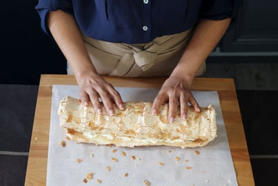 Recette - Gâteau roulé meringé aux fruits rouges en pas à pas