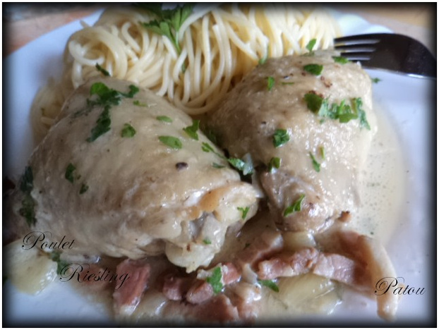 Recette - Poulet au riesling et à la crème | 750g