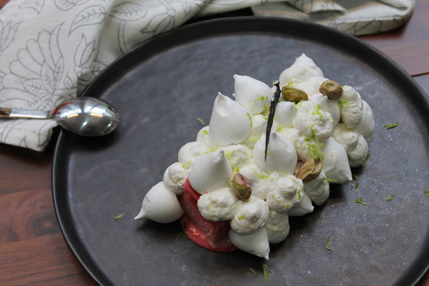 Recette - Vacherin glacé citronné, vanille-framboise en vidéo