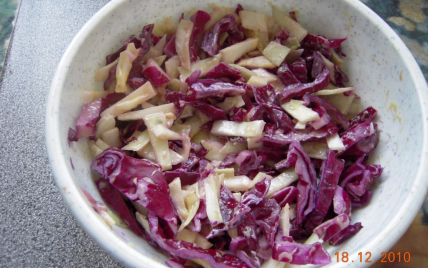 Recette - Chou blanc et chou rouge vinaigrette | 750g