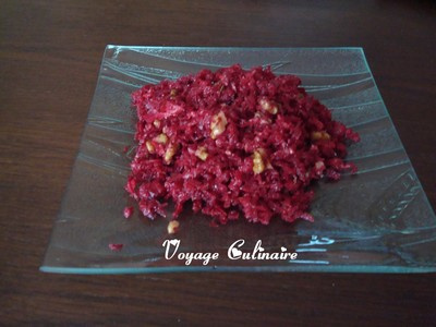 Recette Betteraves rouges aux noix - 750g.com
