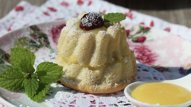 Recette Mini chiffon cakes au lemon curd - 750g.com