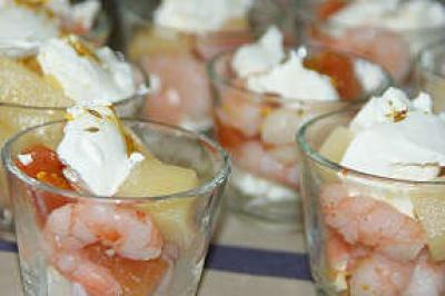 Recette Verrines de Crevettes Exotiques - 750g.com