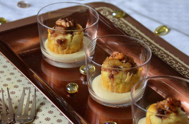 Recette - Mise en bouche au foie gras et figues avec sa sauce au ...