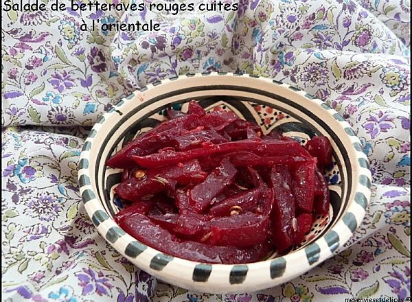 Recette Salade de betteraves rouge cuites à l'orientale - 750g.com