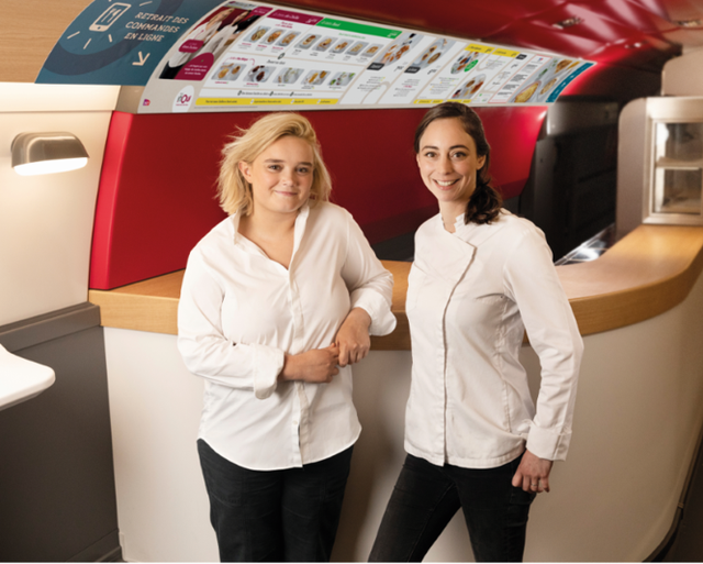 Le menu SNCF change : Nina Métayer et Alexia Duchêne élabore la ...
