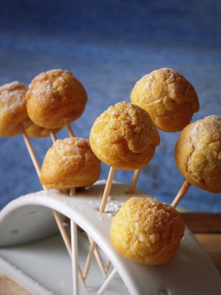 Diaporama "5 recettes de chouquettes qui changent" - Mini-chouquettes pop's