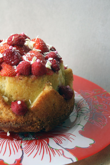 Recette - Cake quatre-quarts aux fruits rouges | 750g